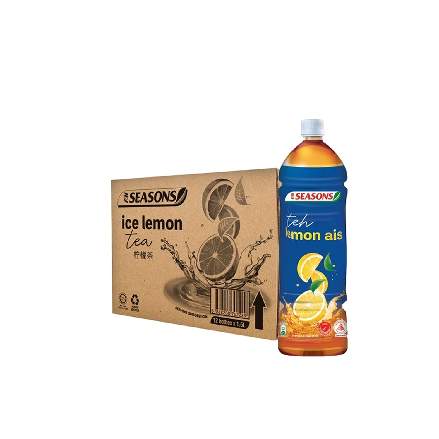 Seasons Ice Lemon Tea (1.5L x 12) - Three Angels Trading