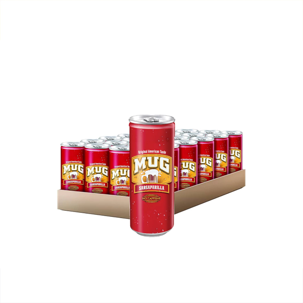 MUG Root Beer (320ml x 24) - SARSAPARILLA - Three Angels Trading