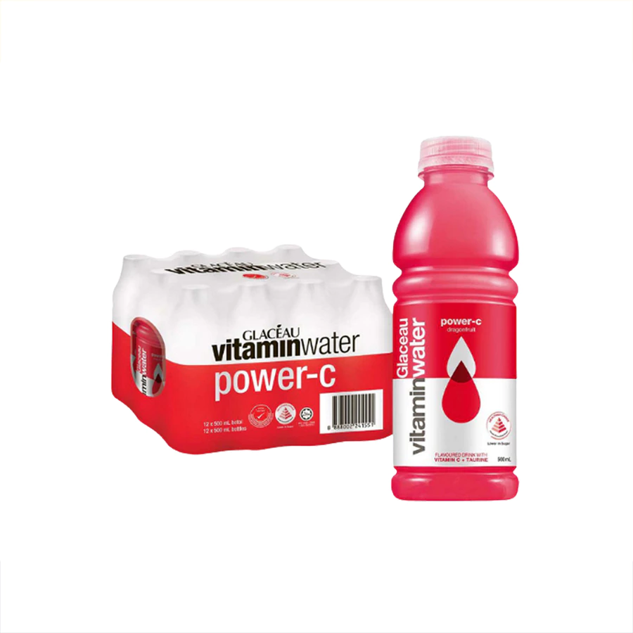 Glaceau Vitamin Water - Power-C (500ml x 12) - Three Angels Trading